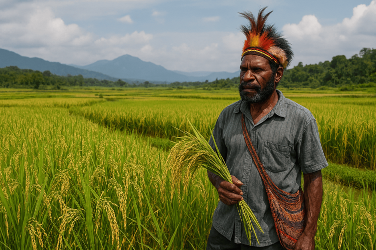 Padi Menguning di Tanah Papua - Majmus Sunda News